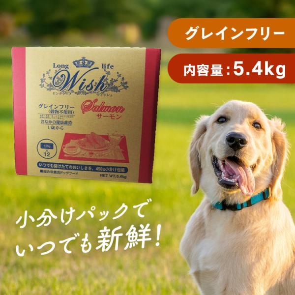皮膚・毛艶を重視される方に最適な、サーモンが主原料のグレインフリーフードです。●商品重量約5.4kg（450g×12）●原材料サーモン、サーモン粉、乾燥えんどう豆、乾燥ひよこ豆、えんどう豆粉、鶏脂、ナチュラルフレーバー、乾燥じゃがいも、乾燥...