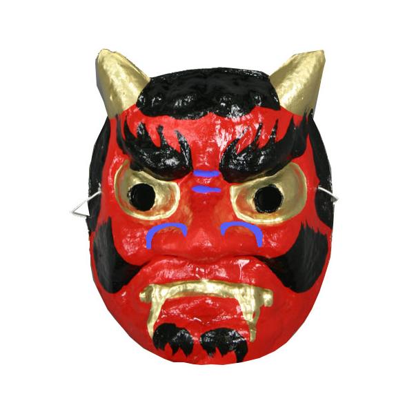 お面です。使い捨てではない商品です。紙系での成型型で作成された商品。手描きですので1枚1枚表情が異なります。また、多少の塗りの荒さ、飛びがありますがご了承ください。お値打ち価格の商品です発送には超簡易包装となっておりますのでデパートのような...