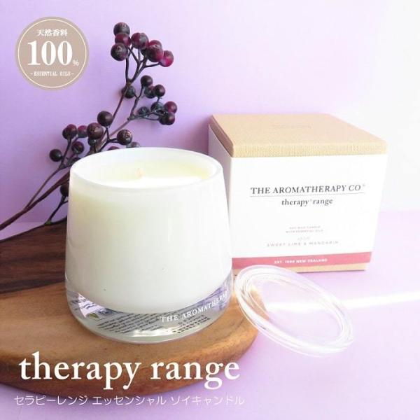 ■ 商品情報 ■Therapy Range(セラピーレンジ)シリーズからエッセンシャルオイルだけで香り付けされた植物性のアロマキャンドルが登場。100%ピュアなエッセンシャルオイルや植物オイル、植物エキスで香り付けされたシリーズ。再利用可能...