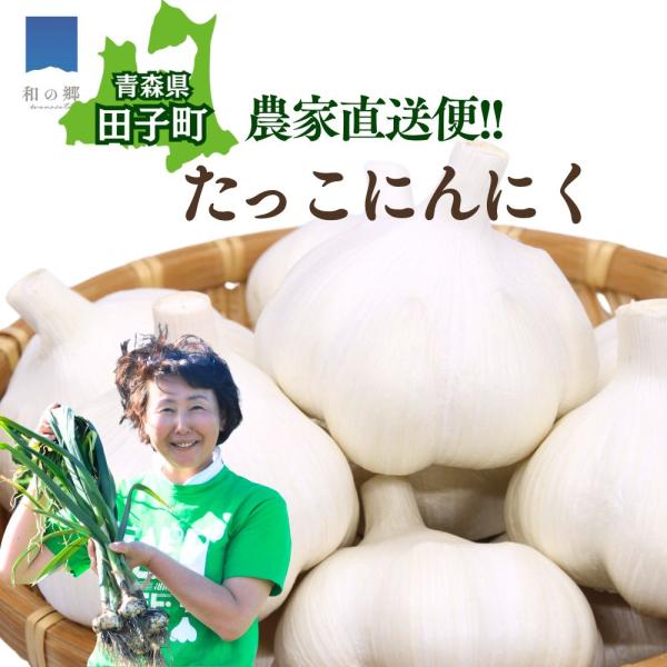 田子町の自社農園で育てた、たっこにんにくをお届けします。にんにく生産量日本一の青森県の中でも、田子町はにんにくの一大産地です。2006年に東北で初となる地域ブランドに認可された「たっこにんにく」は、雪のように白くふっくらとした大粒の実が特徴...