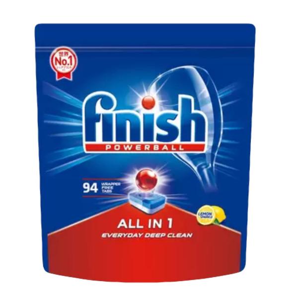 ＼毎日の食器洗いをもっとラクに！／世界No.1ブランド「Finish」から、オールインワンタイプの食洗機用洗剤が登場！94個入りの大容量で、1日1回の使用でも約3ヶ月以上使えるコスパの良さ。強力洗浄成分で油汚れ・茶渋もスッキリ落とし、レモン...