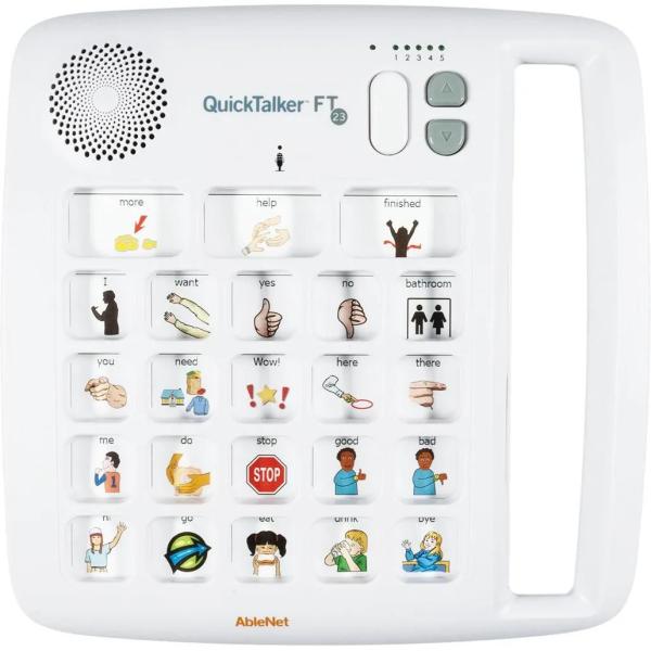 ●3つのコアメッセージと5レベルの個別メッセージ数を録音・再生できるVOCAです。●3種類のキー数があり、それぞれ個別メッセージ数と録音時間が異なります。●白紙のシンボルシートが5枚付属しています。※写真のシンボルは付属しません。●コアメッ...