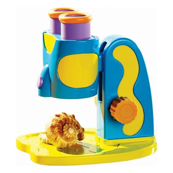 ●どんなに小さなものでも8倍まで拡大可能。●子どもでも使い易い大きな接眼レンズ、大きめの調節ネジ。●とっても見やすいLEDライト付き。【サイズ】185×147×178mm【質量】510g【材質】プラスチック8倍　単4形乾電池×3本(別売)