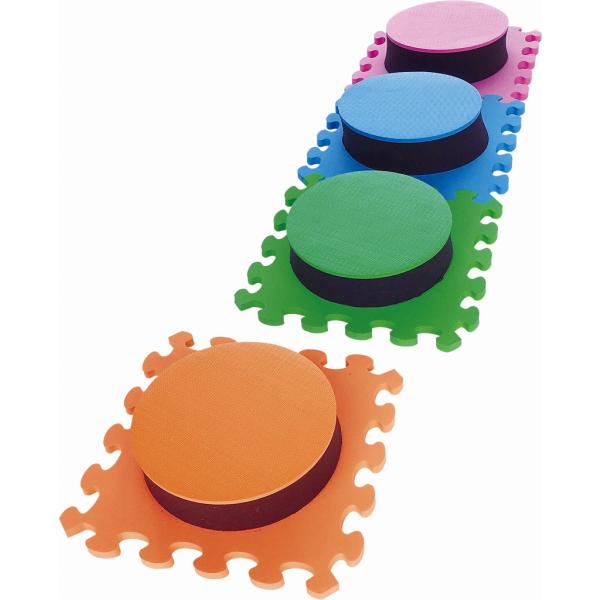 ●マット式で自由にコースが作れ、トランポリンや島渡りなどに使えます。●金属ばねなど使っていないスポンジと高反発ウレタンのマットです。●EVA スポンジ製でソフトで安全性の高い素材で出来ています。●食品衛生法基準材料使用。●ソフトジャンピング...