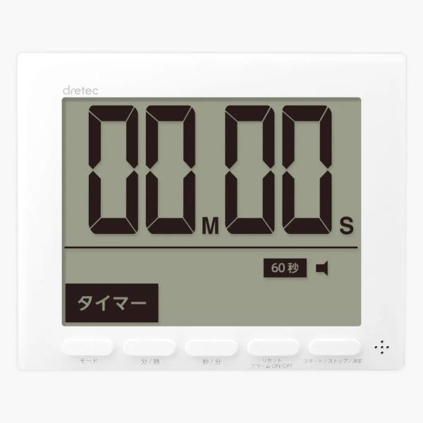 ●マグネット付なのでホワイトボードや黒板でも使いやすい●鳴動時間が選べる　●時計機能、リピート機能、アラーム付【サイズ】220×19×180mm【質量】491g【材質】本体：ABS樹脂 / アクリル使用電池：単4形乾電池×2本(付属）