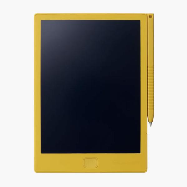 ●背面にはマグネット付き。金属面に貼り付け可能。●14cmまで測れる便利な定規付き。●液晶サイズ：6インチ●電池交換可能。コイン型リチウム電池(CR2016)1個で　約３万回の書き換え可能【サイズ】本体：105X5.5X148・　　　　ケー...