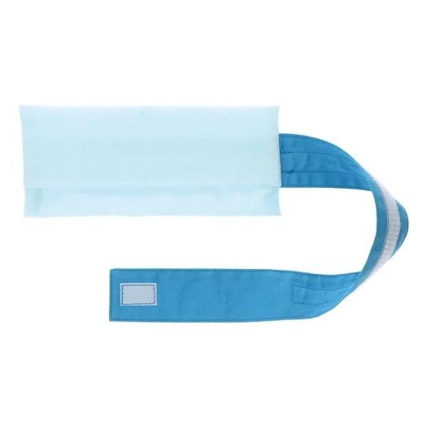 ●保冷剤を頭やおでこに固定できる便利な保冷剤固定バンドです。●バンド部分にはマジックテープが付いているので、適度な長さに調整し固定することができます。●中に氷を入れてもヒンヤリしすぎないパイル生地です。【サイズ】本体：幅235mm、縦：10...