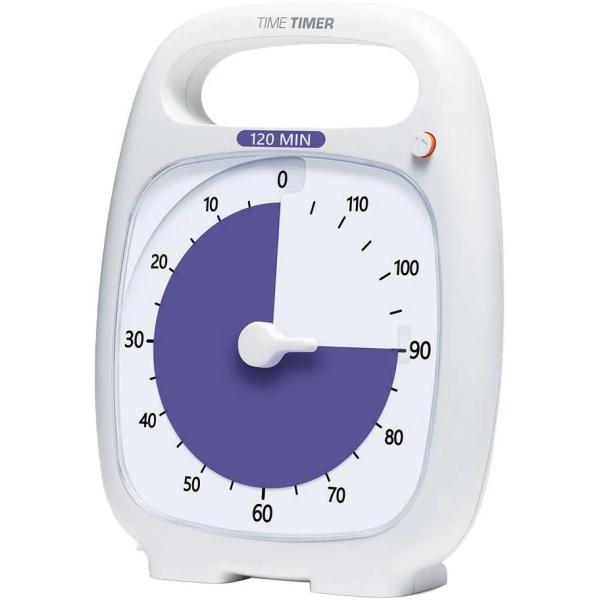 ●本体正面右上のボタンで一時停止/開始ができます。●タイマーは音量調節機能付。●秒針音(カチカチ音)が気にならない静音設計。【サイズ】140×40×180mm【質量】約210g【材質】ABS、ポリカーボネート、PVC単３形乾電池×2本（別売...