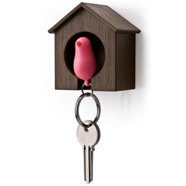 [クオリー] スパロウキーリング(ブラウンハウス) / [QUALY] Sparrow Keyring(Brown House)タイの人気雑貨ブランド「クオリー(QUALY)」のかわいい小鳥のキーホルダー。一緒に「行ってきます」と「ただいま...