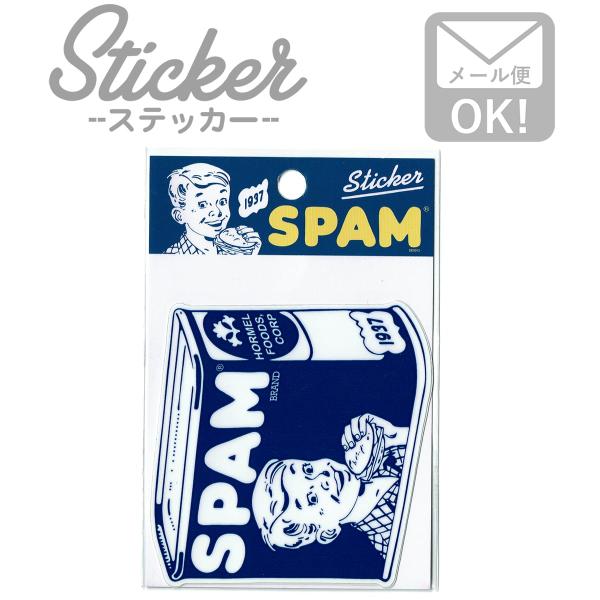 スパムオフィシャルライセンス商品パッケージサイズタテ12cm×ヨコ8cm素材：PVC　日本製注意・貼り付ける場所の汚れをよくふき取ってから本体を貼ってください。・貼るときは気泡が入らないよう注意して、本体の端から貼ってください。・飲料及び食...