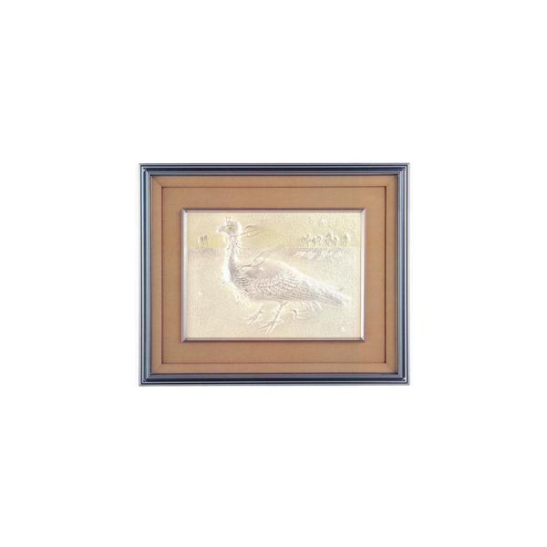 高岡銅器　額装品・パネル額装　文化勲章受章　日本芸術家会員　日本金工界の巨匠　帖佐美行　原型制作素材 銅製 額サイズ（センチ）　約４２．５×約５２．０精微な描写から生まれる、オリジナルティに富んだ表現。一つ一つに幻想的な世界を描き出す帖佐美...