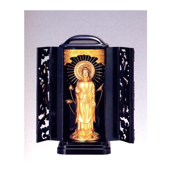 高岡銅器　仏像阿弥陀如来　お東用御本尊西方十万億土をへだてたところにある極楽浄土の主尊、阿弥陀如来。無量光仏・無量寿仏とも呼称され、菩薩業で四十八の行業を成し如来として、四十八の大願を持つ。一心に阿弥陀の名号を唱え、誓願する衆生は必ず救済さ...