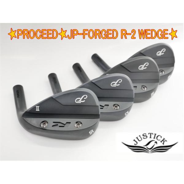 JUSTICK ジャスティック PROCEED プロシード JP-FORGED R-2 WEDGE ウェッジ + カスタムシャフト装着！好評だったR1 WDGE がさらに進化!!最強のフォルムに最高の操作性フェイス・ノーメッキ＆レーザーミー...
