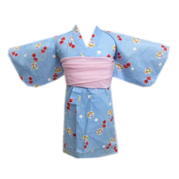 浴衣＆帯に少汚れ＆シワ所有（画像5〜9参照）の為の特価です。難の程度や場所はお選び頂けません。機能的な不足はございません。今年はキュートに可愛く豪華な浴衣で決めよう。人気柄の可愛い浴衣に兵児帯をセット。兵児帯ならリボン（蝶々）結びでＯＫで簡...