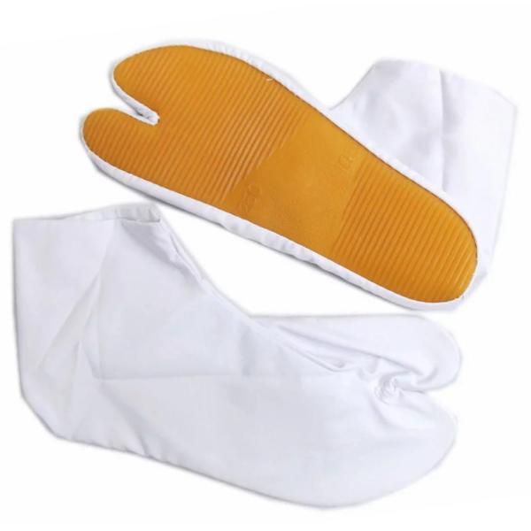 天然ゴム底で滑りにくく耐久性抜群の祭足袋。 祭事・よさこい・阿波踊り・和太鼓・巡拝・巡礼・お遍路・運動会・舞台やステージでのご使用に最適な足袋。 地下足袋としてもＧＯＯＤ。 ４枚コハゼでしっかり止まり履き易いです。 男性用女性用兼用でご使用...