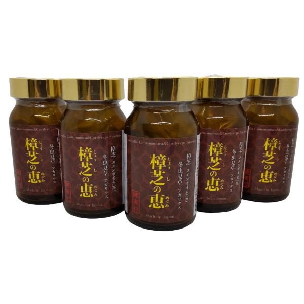 ※”樟芝（しょうし）の恵”が5本セットになった商品です。”健康村”シリーズ《樟芝（しょうし）の恵》は、台湾産エキス末を配合し、高級な牛樟芝（ベニクスノキタケ）をふんだんに使用した、こだわりのサプリメントです。今回、樟芝の配合量をさらにアップ...