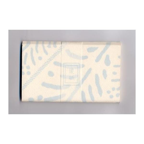 模様懐紙　あさぎ　サイズ：14.5×17.5cm　　　30枚袋入りその他お勧めの使い方・・・卓上お品書き　　　　　　　　　　　　　メモ・一筆箋　　　　　　　　　　　　　ちょっとした包み６個までなら、ネコポス便でもお送りできます。