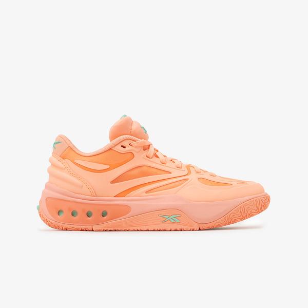 reebok ENGINE A品目：ユニセックス バスケットボール シューズ品番：100245968カラー：CORAL/CORAL/AQUAアッパー：合成繊維/人工皮革ミッドソール：合成樹脂アウトソール：ゴム底生産国：ベトナムアッパー：”E...