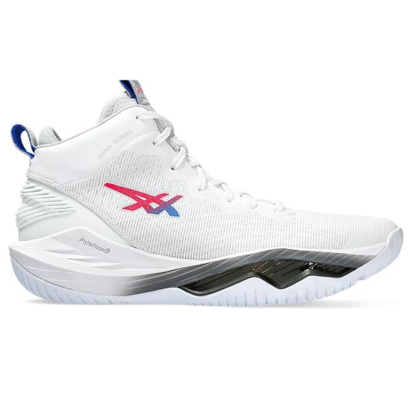 asics NOVA SURGE 2品目：メンズバスケットボールシューズシーズン：2023年秋冬モデル品番：1061A040カラー：103 WHITE/GUNMETALアッパー：合成繊維/合成樹脂/人工皮革ミッドソール：合成樹脂アウトソール...