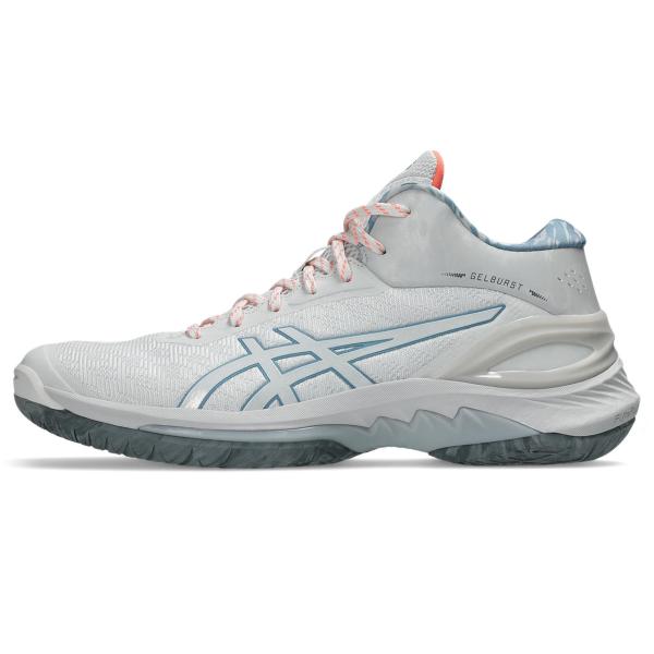 asics GELBURST 28品目：メンズバスケットボールシューズシーズン：2026年モデル品番：1063A099カラー：102 Cool Mist/Saba Blueアッパー：合成繊維/合成樹脂/人工皮革ミッドソール：合成樹脂アウトソ...