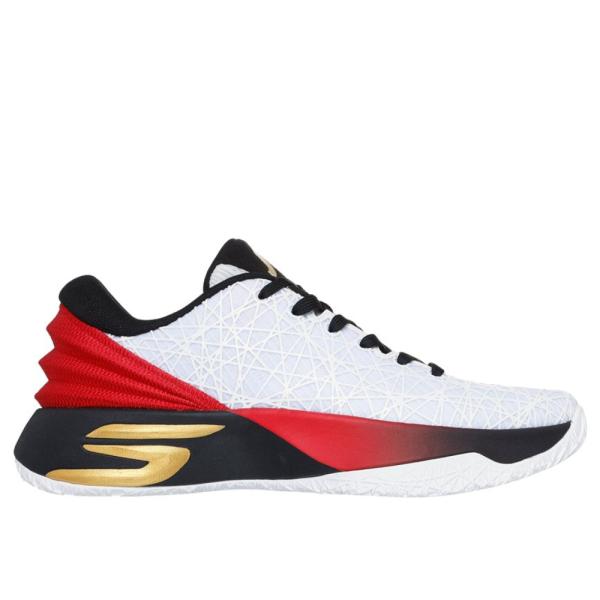 SKECHERS SKX JOEL EMBIID 1品目：メンズバスケットボールシューズ品番：253030カラー：WBRD ホワイト/ブラック/レッドアッパー：合成繊維/合成樹脂ミッドソール：合成樹脂アウトソール：ゴム底生産国：ベトナムリン...