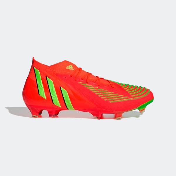 adidas PREDATOR EDGE.1 FG品目：メンズサッカースパイク固定式シーズン：2022年Q3モデル品番：GW1029カラー：ソーラーレッド/チームソーラーグリーン/コアブラックアッパー：合成皮革/合成繊維アウトソール：合成樹...