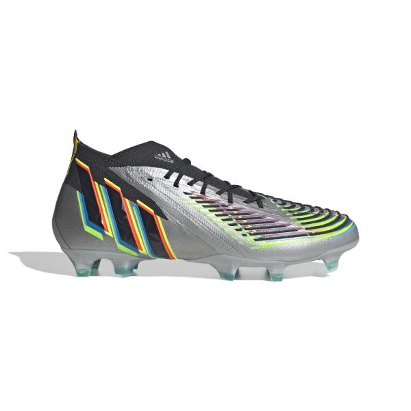 adidas PREDATOR EDGE.1 FG品目：メンズサッカースパイク固定式シーズン：2022年Q3モデル品番：HR1573カラー：シルバーメタリック/コアブラック/チームソーラーグリーンアッパー：合成皮革/合成繊維アウトソール：合...