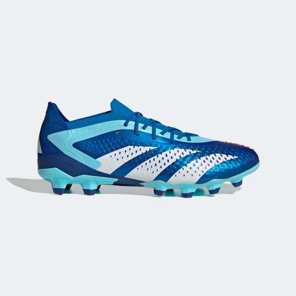 adidas PREDATOR ACCURACY.1 LOW HG/AG品目：メンズサッカースパイク固定式シーズン：2023年Q4モデル品番：IE9428カラー：ブライトローヤル/フットウェアホワイト/ブリスブルーアッパー：合成皮革/合成繊...