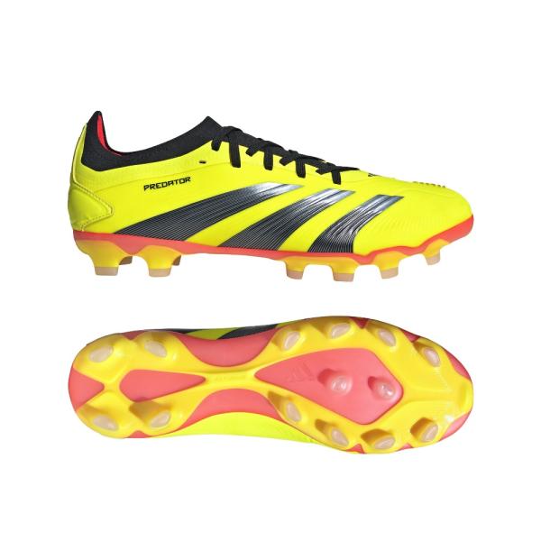 adidas PREDATOR PRO HG/AG品目：メンズサッカースパイク固定式シーズン：2024年Q2モデル品番：IG7732カラー：チームソーラーイエロー/コアブラック/ソーラーレッドアッパー：合成皮革/合成繊維アウトソール：合成樹...