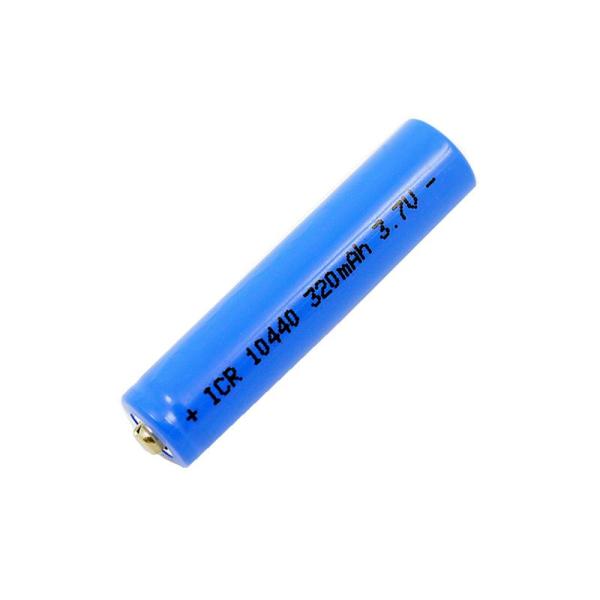 <仕様>　用途：高容量　単四形　リチウム充電式電池 10440　3.7V  320mAh 電圧：3.7v サイズ：長さ：4.5cm　　直径：1cm色：ブルー重　量：9g　  企画 生産：　企画　日本　生産　中国