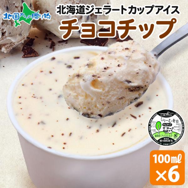 くりーむ童話(北海道 手づくりアイスクリーム専門店)■商品内容：チョコチップ アイスクリーム 単品6個（1個100ml） ※個包装用資材のご用意はございません。■お届け日：2-3日以内に発送予定（土日祝日・年末年始を除く）■送料：送料無料（...