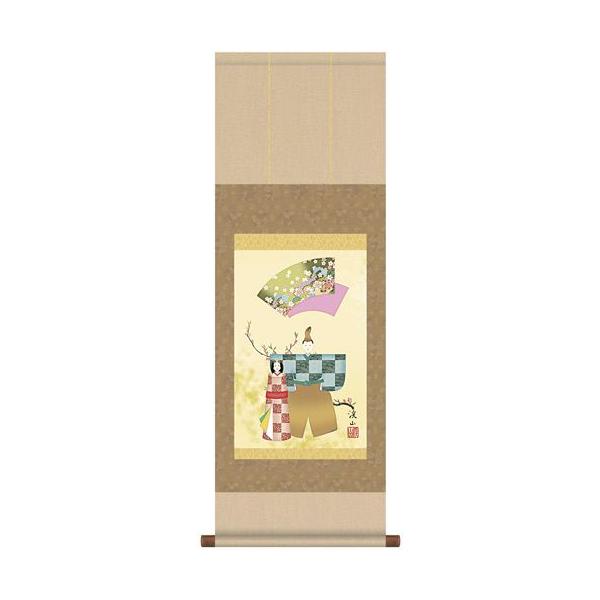 　　　　【立雛　掛軸】　華やかな色調で描きあげた優しい表情の立雛 作家・・・・・・・伊藤　渓山 寸法・・・・・・・９０ｃｍ×３１ｃｍ 表装・・・・・・・洛彩緞子本表装 軸先・・・・・・・合成樹脂 化粧箱収納・表装品質十年間保証付き・日本製 ...