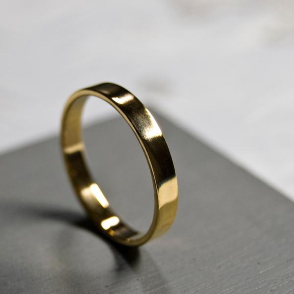 商品番号 : FA-473BRAND : WAS KNOT WASITEM : リング・指輪SIZE : 3号〜27号SPEC : リング幅:約3.0mm　MATERIAL : BrassFINISH : K18GP/Mirror Fini...