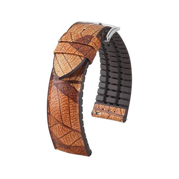 メーカー：HIRSCH ヒルシュ Leaf リーフ　製品名：0921046010-2-20　JANコード：50513052737　バンドカラー：ブラウン　長さ：Lサイズ 尾錠側：80mm（尾錠含まず） 剣先側：120mm　厚さ：ベルト取付側...