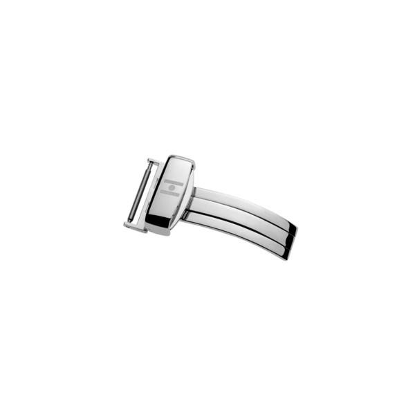 メーカー：HIRSCH ヒルシュ　製品名：BC1050-2-18　JANコード：0300281930028　取付幅：18mm　厚さ：4.7ｍｍ　素材：ステンレス　特徴：Deployment Buckle Plus　HIRSCHのHマークをあ...