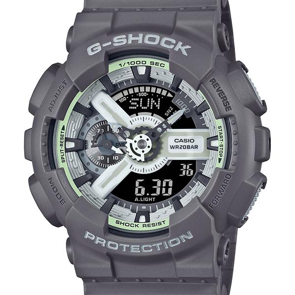 メーカー：G-SHOCK ジーショック gshock Gショック CASIO カシオ　製品名：GA-110HD-8AJF　JANコード：4549526372254　本体サイズ(高さ×幅×奥行)：55.0×51.2×16.9　本体重量：72　...