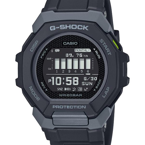 メーカー：G-SHOCK Gショック ジーショック カシオ CASIO G-SQUAD Gスクワッド　製品名：GBD-300-1JF　JANコード：4549526380631　本体サイズ(高さ×幅×奥行)：48.9×47.4×14.9　本体...
