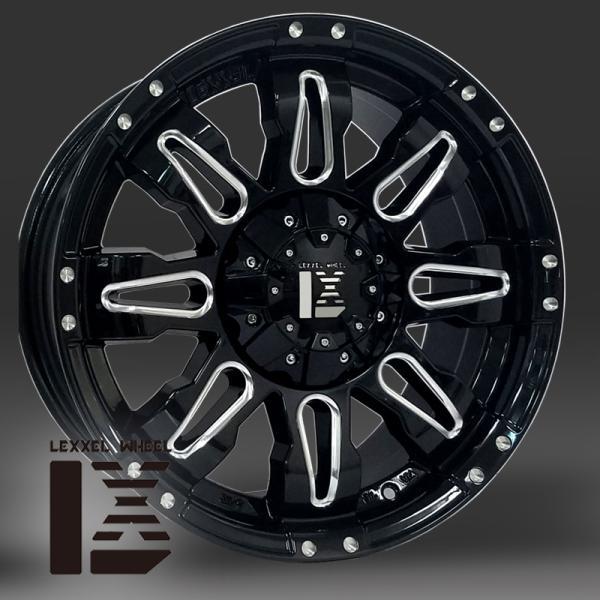 《商品情報》◇ホイール名　LEXXEL WHEEL Balano◇カラー　ブラック/ミルドマシニング◇ホイールサイズ　17x8.0　◇オフセット　+35◇P.C.D/ホール数　114.3/127-10H　【商品に関して】新品ホイールのみ　1...