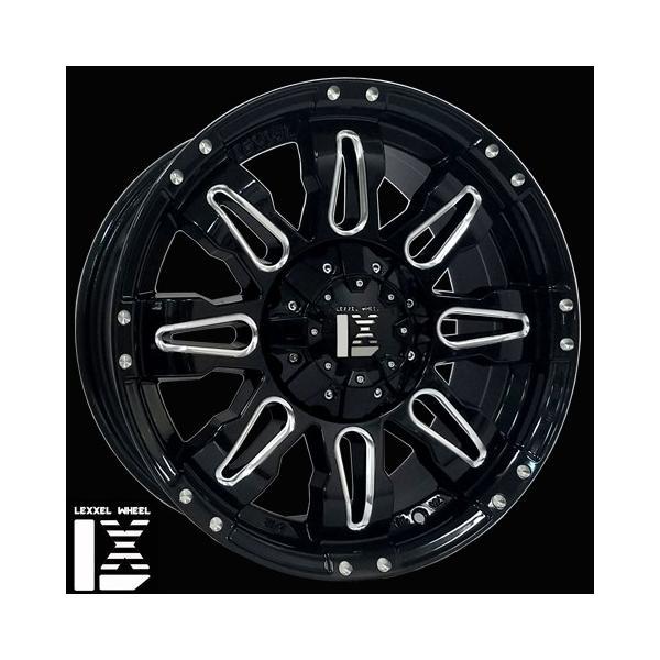 《商品情報》◇ホイール名　LEXXEL WHEEL Balano　◇カラー　ブラック/ミルドマシニング　◇ホイールサイズ　17×8.0　◇オフセット　+25　◇P.C.D/ホール数　139.7-6H　【商品に関して】新品ホイールのみ　1本か...