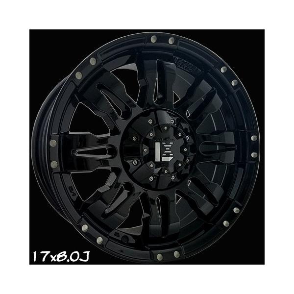 《商品情報》◇ホイール名　LEXXEL WHEEL Balano　◇カラー　ブラック/ミルド　◇ホイールサイズ　17×8.0　◇オフセット　+25　◇P.C.D/ホール数　139.7-6H　【商品に関して】新品ホイールのみ　1本から┗複数本...