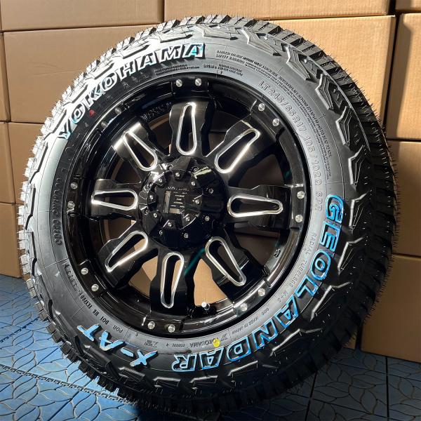 ホイールブランド LEXXEL WHEELホイール名 Balano offroad style -バレーノカラー ブラック/ミルドマシニングホイールサイズ 17×8.0オフセット +35P.C.D/ホール数 114.3/127-10Hタイヤ...