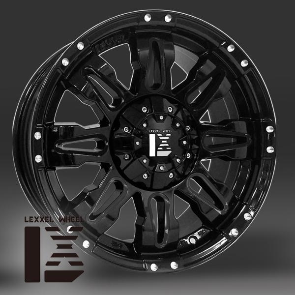《商品情報》◇ホイール名　LEXXEL WHEEL Balano◇カラー　ブラック/ミルド◇ホイールサイズ　17x8.0　◇オフセット　+25◇P.C.D/ホール数　139.7-6H　【商品に関して】新品ホイールのみ　4本セット┗複数本ご希...