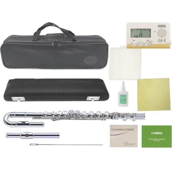 北海道 沖縄 離島不可　代引き 同梱不可。U字型頭部管モデル。子供用フルートとしておすすめ。美しい輝きで明るい音色が遠くまできれいに響き渡ります。体が小さいお子様にはＵ字管。ストレートの頭部管も付いているのでUシェイプと成長に合わせて普通サ...