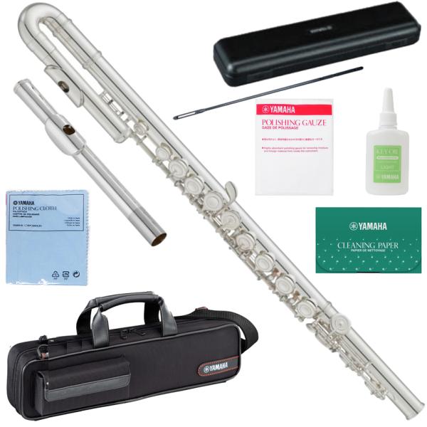 【以下は対応不可　北海道 沖縄 離島 代引き】正規品 技術者調整品　店頭展示などはしていない新品です。技術スタッフの管理の元管理しています。YFL-212にU字管を装備したEメカニズム付きU字管フルート。ストレート頭部管とU字頭部管の2本付...