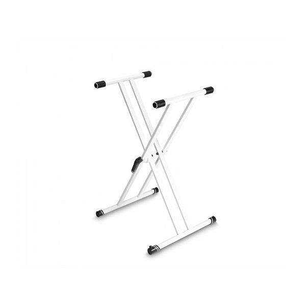 白のキーボードにぴったりのホワイトモデルクィックロックによって高さが90cmまで調整できます。スチールデザインによっての最大限の耐久力が発揮できます。スリップ防止のエンドカップを装着しています。Varifoot ×1個付属。床に接するラバー...