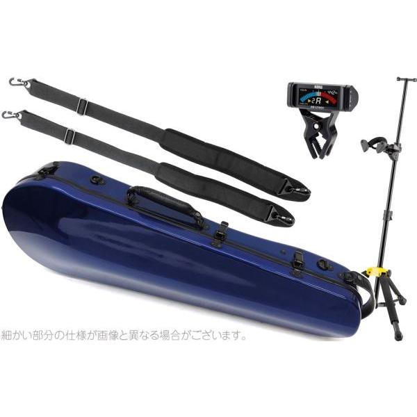 ビオラケースとスタンド,ビオラ用クリップチューナーのセット☆Carbon mac viola cases CFA-2 カーボンマック ビオラ用 ■重量 約2.0kg 別途 ストラップ 0.2kg■リュック可■中国製■対応サイズ ボディ長 3...