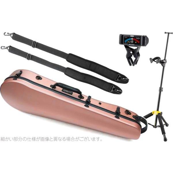ビオラケースとスタンド,ビオラ用クリップチューナーのセット☆Carbon mac viola cases CFA-2S satin カーボンマック ビオラ用 サテン ハードケース サテンシリーズは、落ち着いた大人な雰囲気のカラーリングが特長...