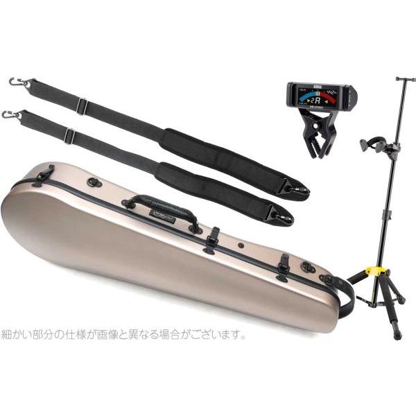 ビオラケースとスタンド,ビオラ用クリップチューナーのセット☆Carbon mac viola cases CFA-2S satin カーボンマック ビオラ用 サテン ハードケース サテンシリーズは、落ち着いた大人な雰囲気のカラーリングが特長...