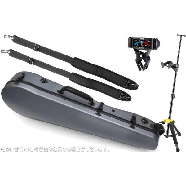 ビオラケースとスタンド,ビオラ用クリップチューナーのセット☆Carbon mac viola cases CFA-2S satin カーボンマック ビオラ用 サテン ハードケース サテンシリーズは、落ち着いた大人な雰囲気のカラーリングが特長...