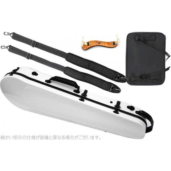 ビオラケースとケース用 外付けタイプ楽譜バッグ、ヴィヴァラムジカの肩当てのセット☆Carbon mac viola cases CFA-2S satin カーボンマック ビオラ用 サテン ハードケース サテンシリーズは、落ち着いた大人な雰囲...